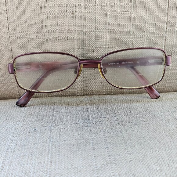 Elle | Accessories | Elle Women Eyeglasses El 3319 Purple Full Rim ...